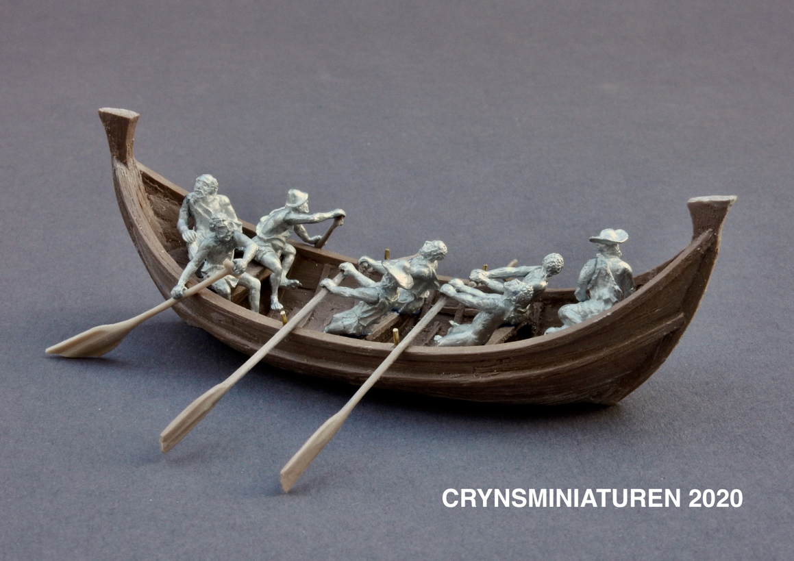 large ancient rowing boat - CRYNSMINIATUREN