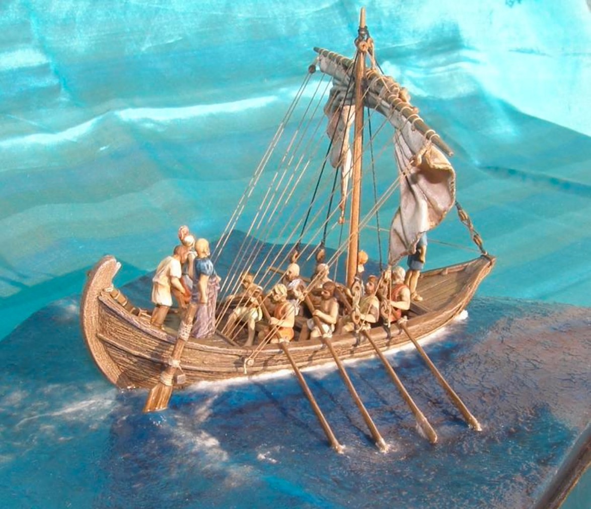 eight oared sailing barge - CRYNSMINIATUREN