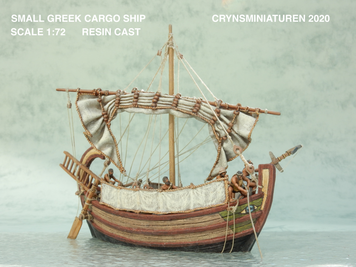 small ancient Greek cargo ship - CRYNSMINIATUREN