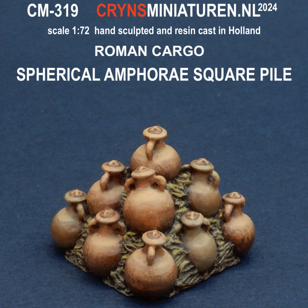 SPHERICAL AMPHORAE SQUARE PILE - CRYNSMINIATUREN